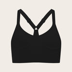 Full Bust Wireless Racerback Bamboo Bra in Black – Boody AU