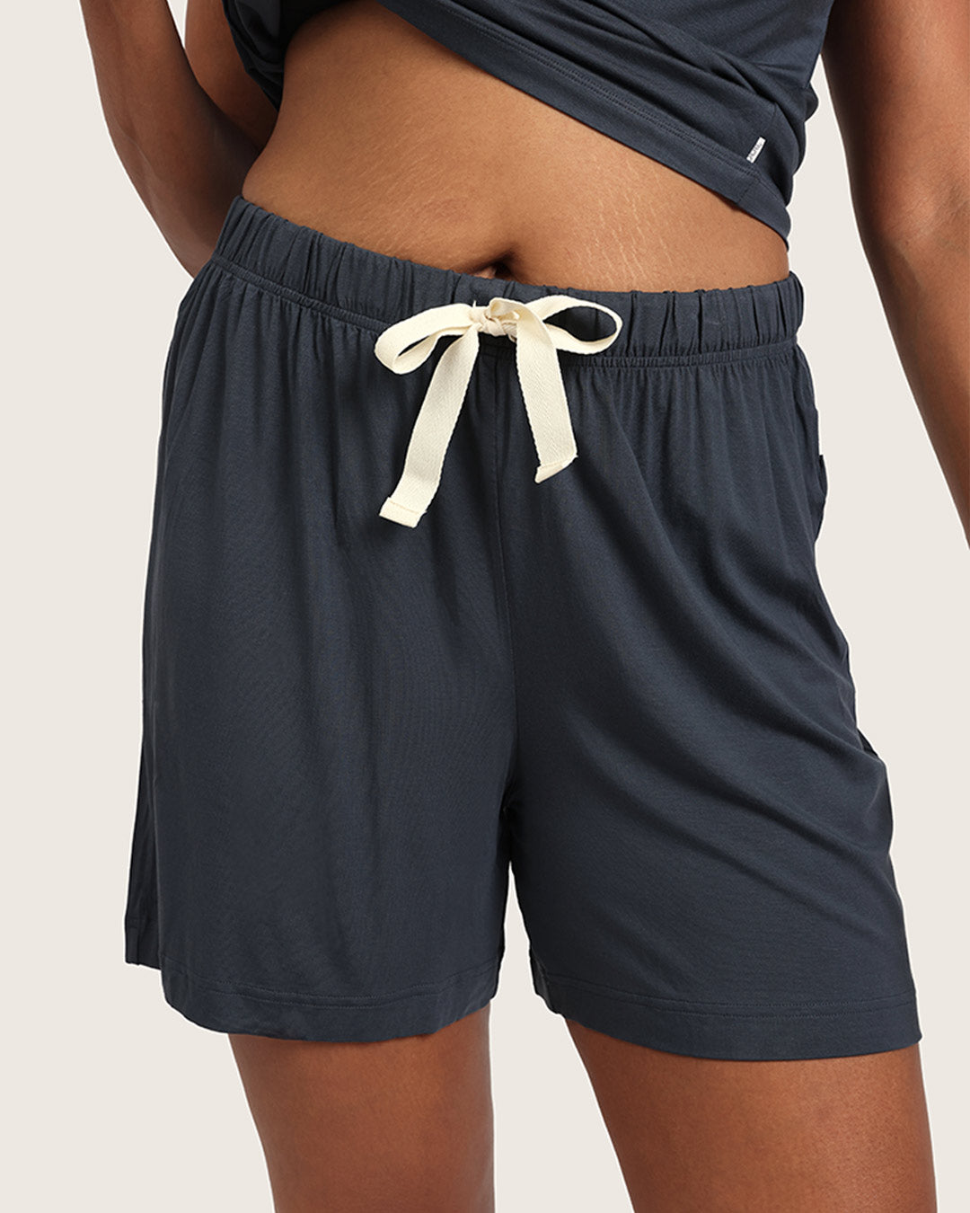 Bamboo Women's Long Sleep Shorts in Storm – Boody AU