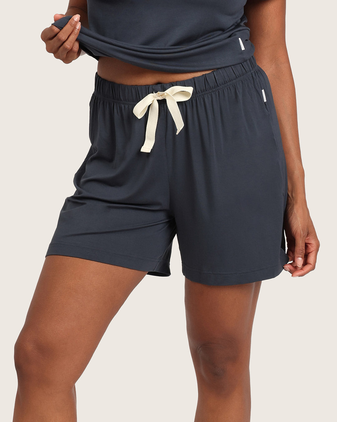 Bamboo Women's Long Sleep Shorts in Storm – Boody AU
